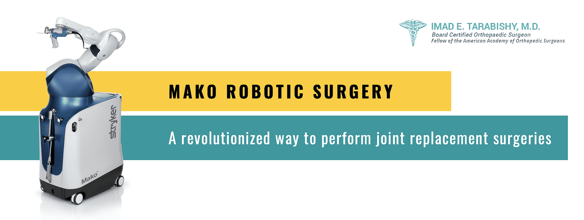 Mako Robotic Surgery in Brooksville - Tarabishy orthopaedics